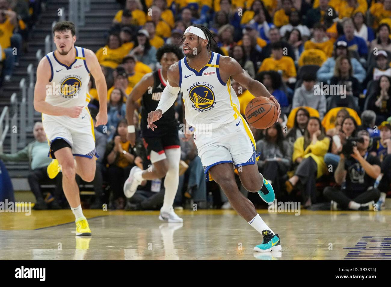Golden State Warriors guard Buddy Hield (7) during Game 3 of an NBA ...