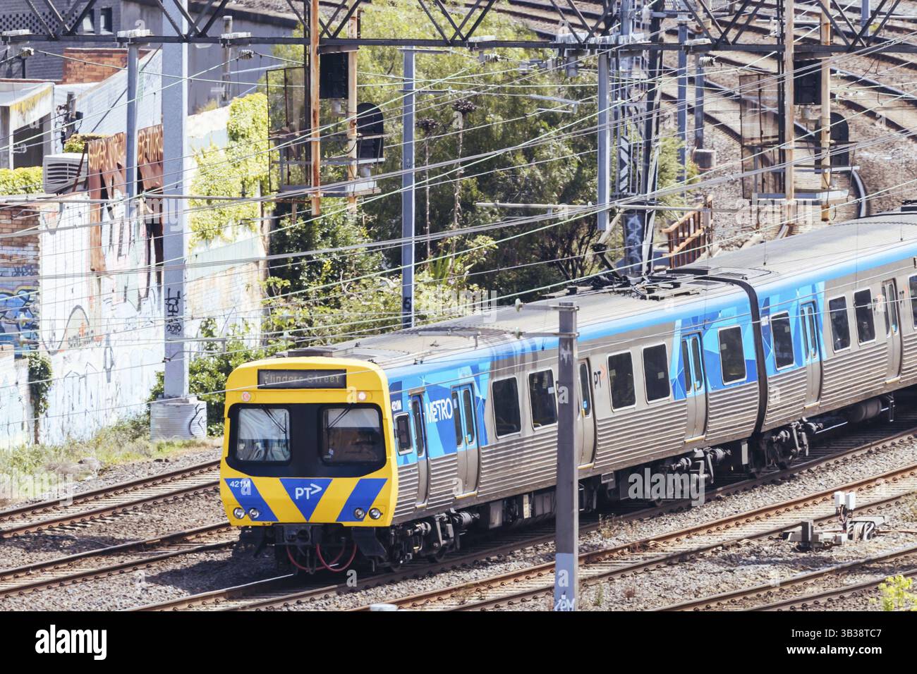 MELBOURNE, AUSTRALIA - OCTOBER 31, 2023: A view of Melbourne Metro ...