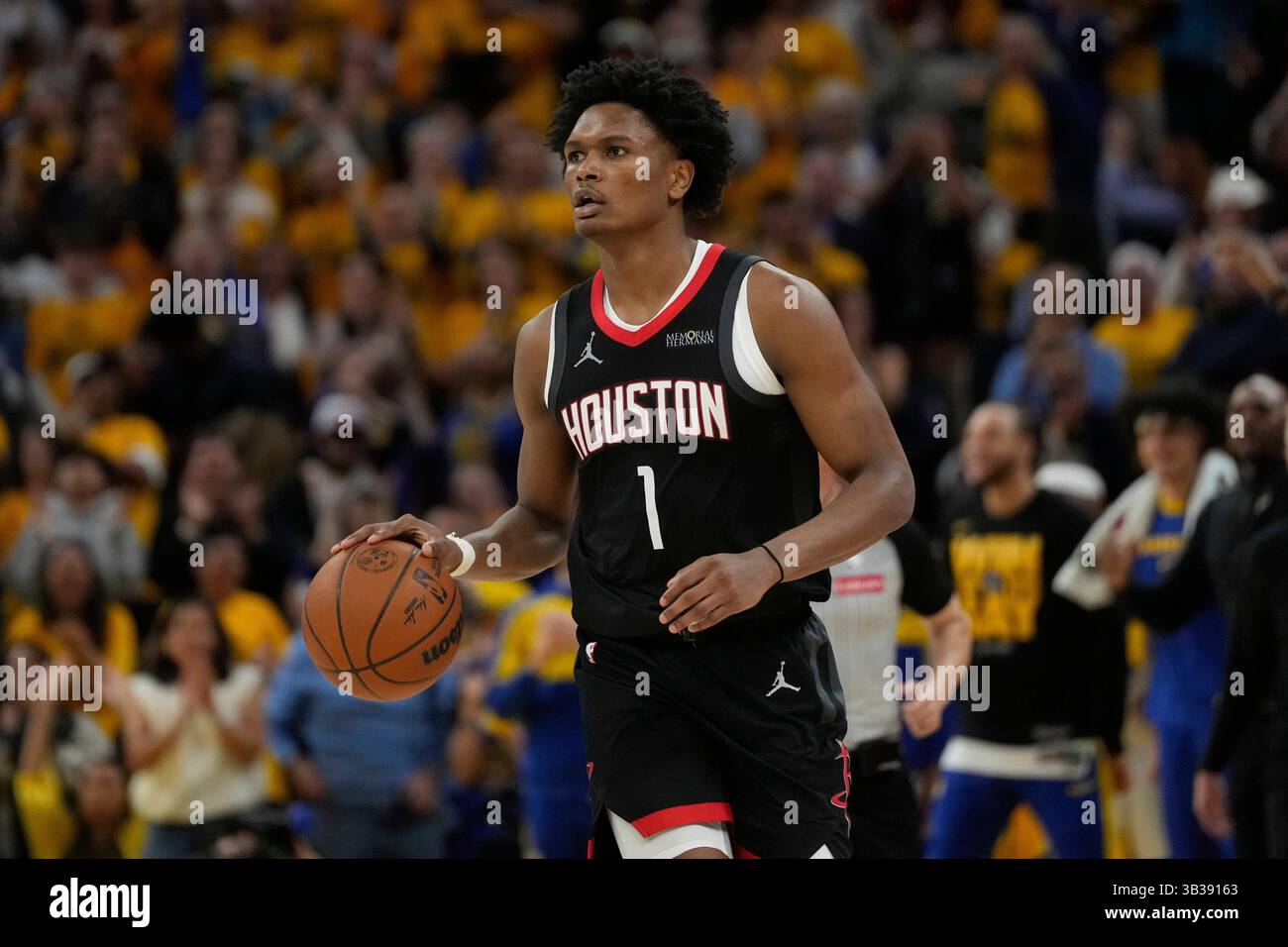 Houston Rockets forward Amen Thompson (1) during Game 3 of an NBA ...