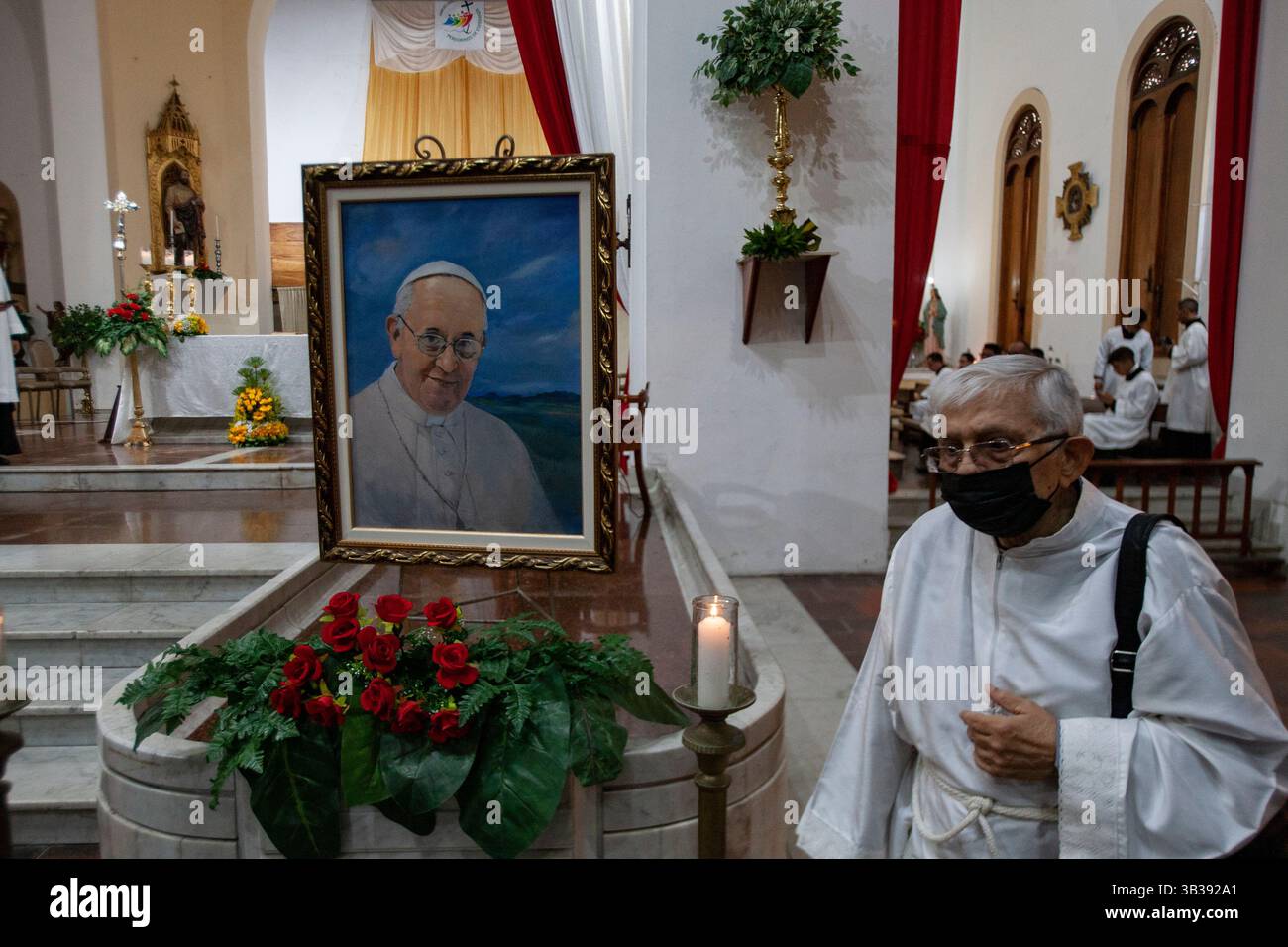 Maracaibo,Venezuela. 28-04-2025.A Mass in memory of Pope Francis was ...
