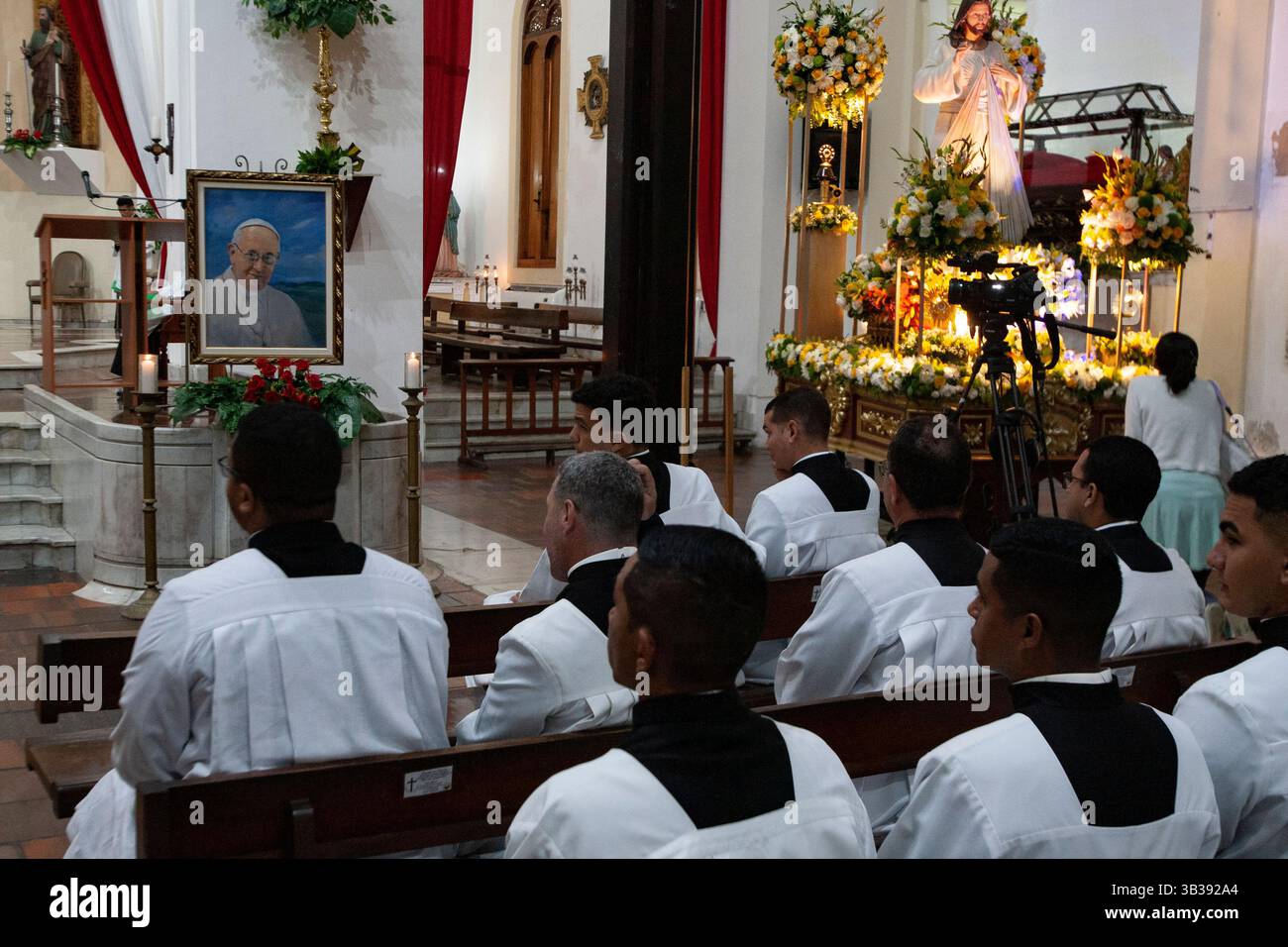 Maracaibo,Venezuela. 28-04-2025.A Mass in memory of Pope Francis was ...