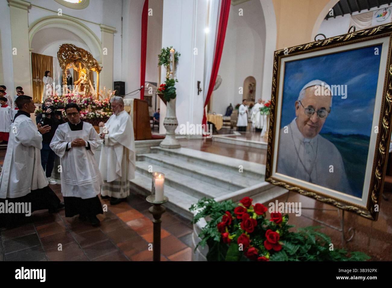 Maracaibo,Venezuela. 28-04-2025.A Mass in memory of Pope Francis was ...