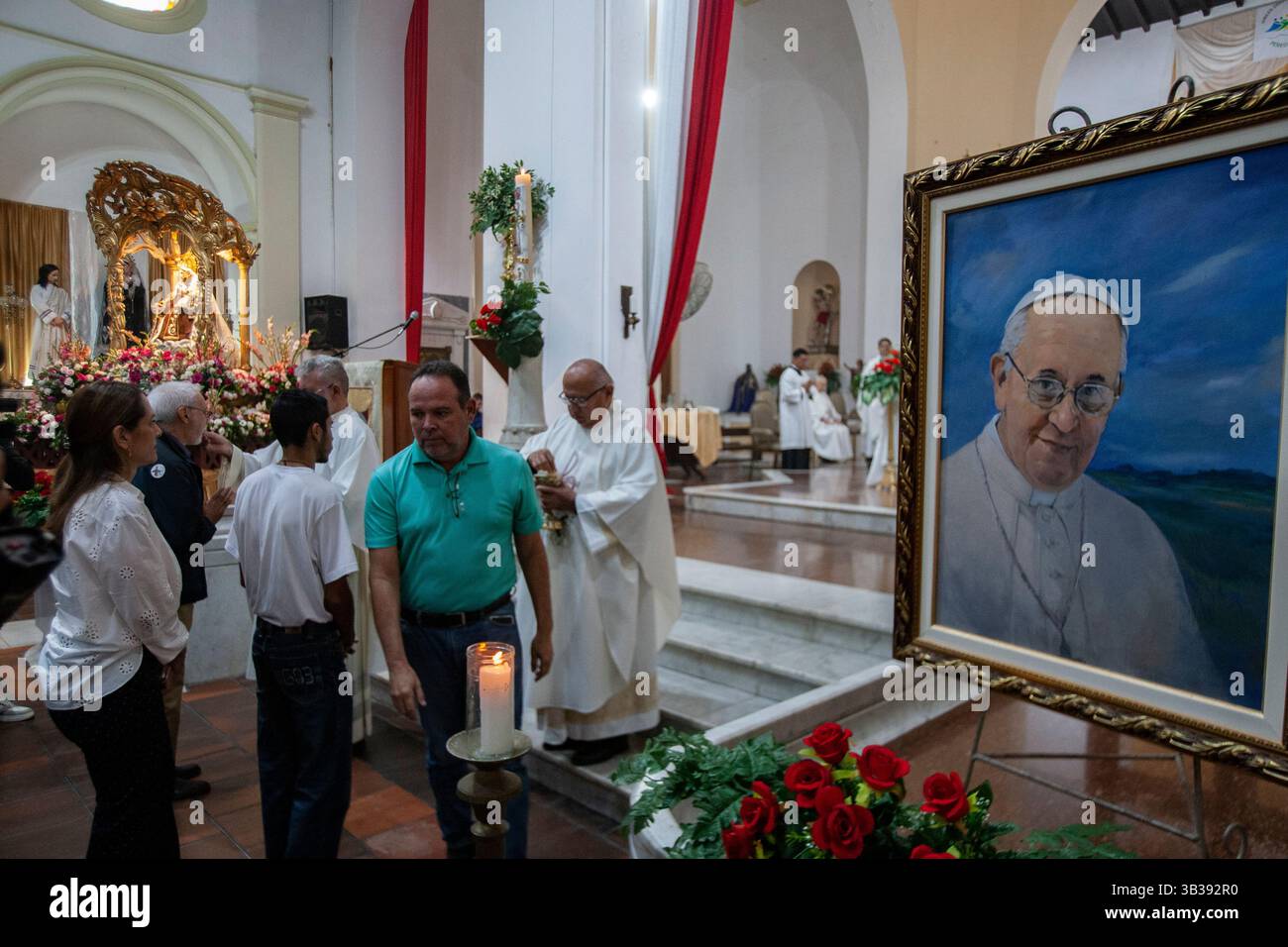 Maracaibo,Venezuela. 28-04-2025.A Mass in memory of Pope Francis was ...