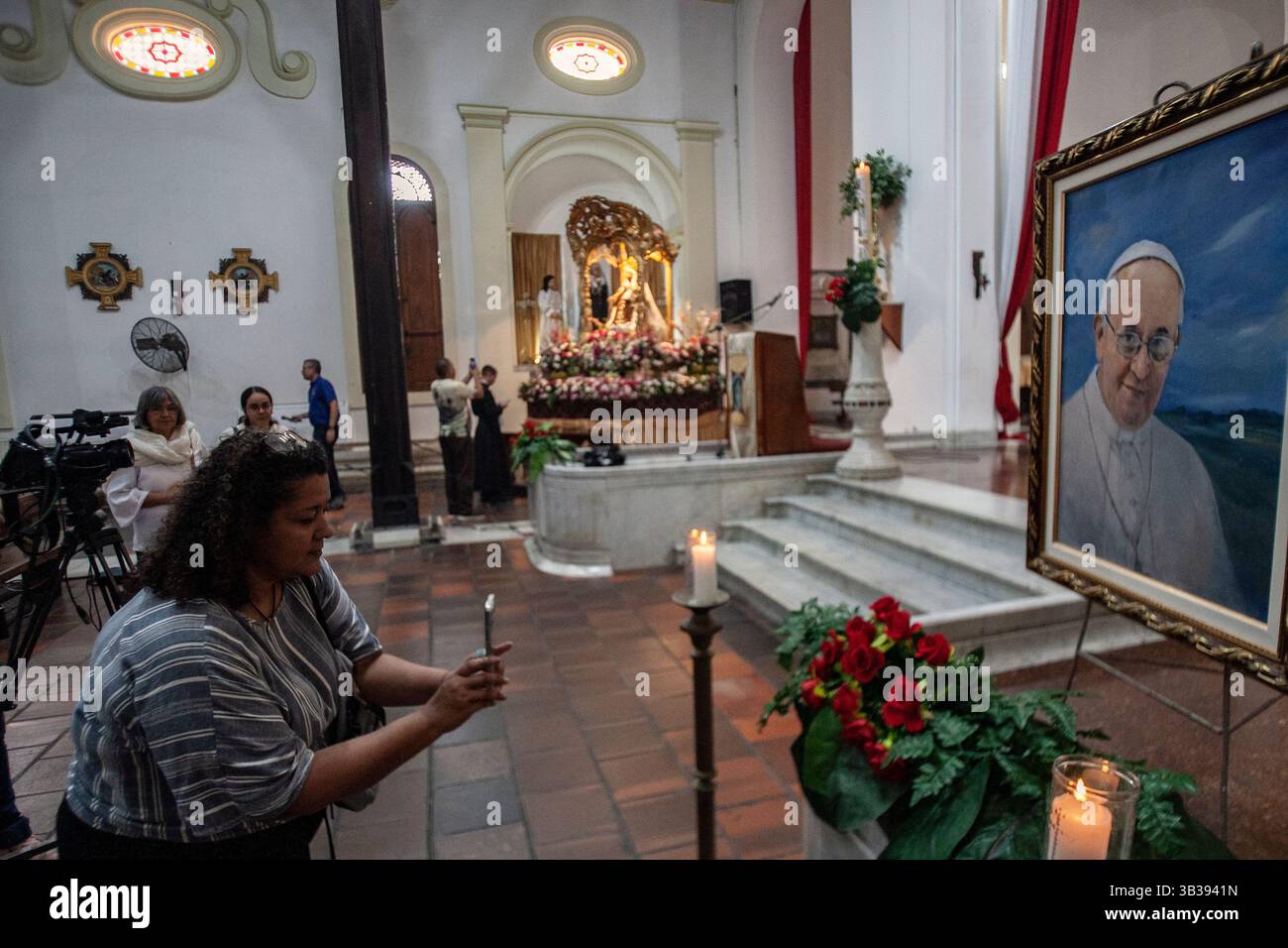 Maracaibo,Venezuela. 28-04-2025.A Mass in memory of Pope Francis was ...