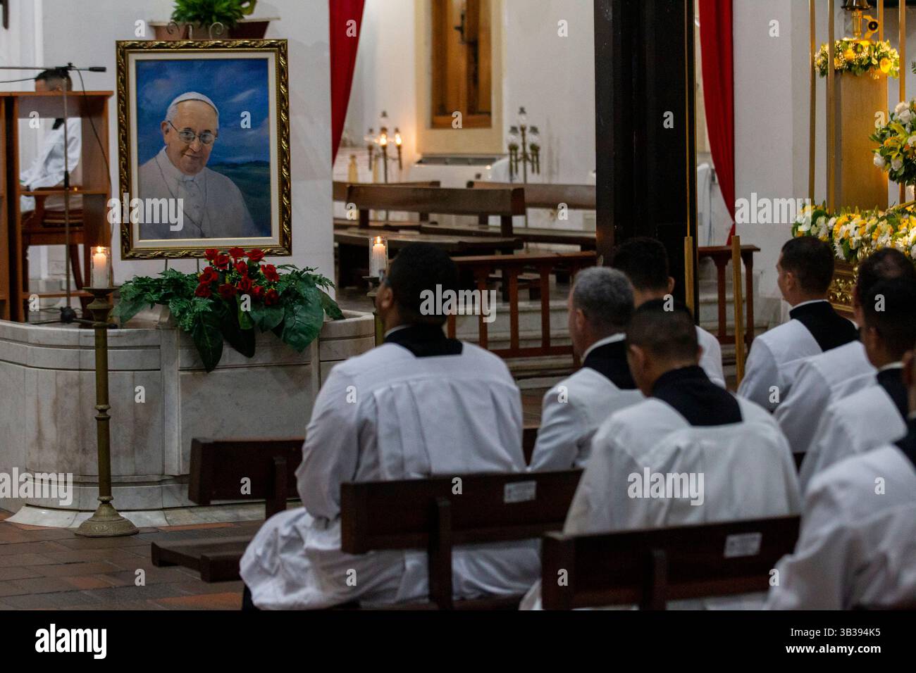 Maracaibo, Venezuela. 28-04-2025. A Mass in memory of Pope Francis was ...