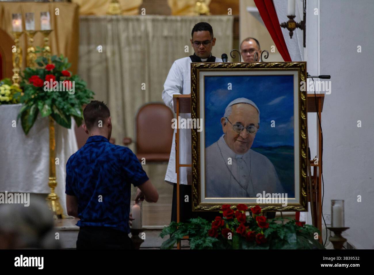 Maracaibo,Venezuela. 28-04-2025.A Mass in memory of Pope Francis was ...