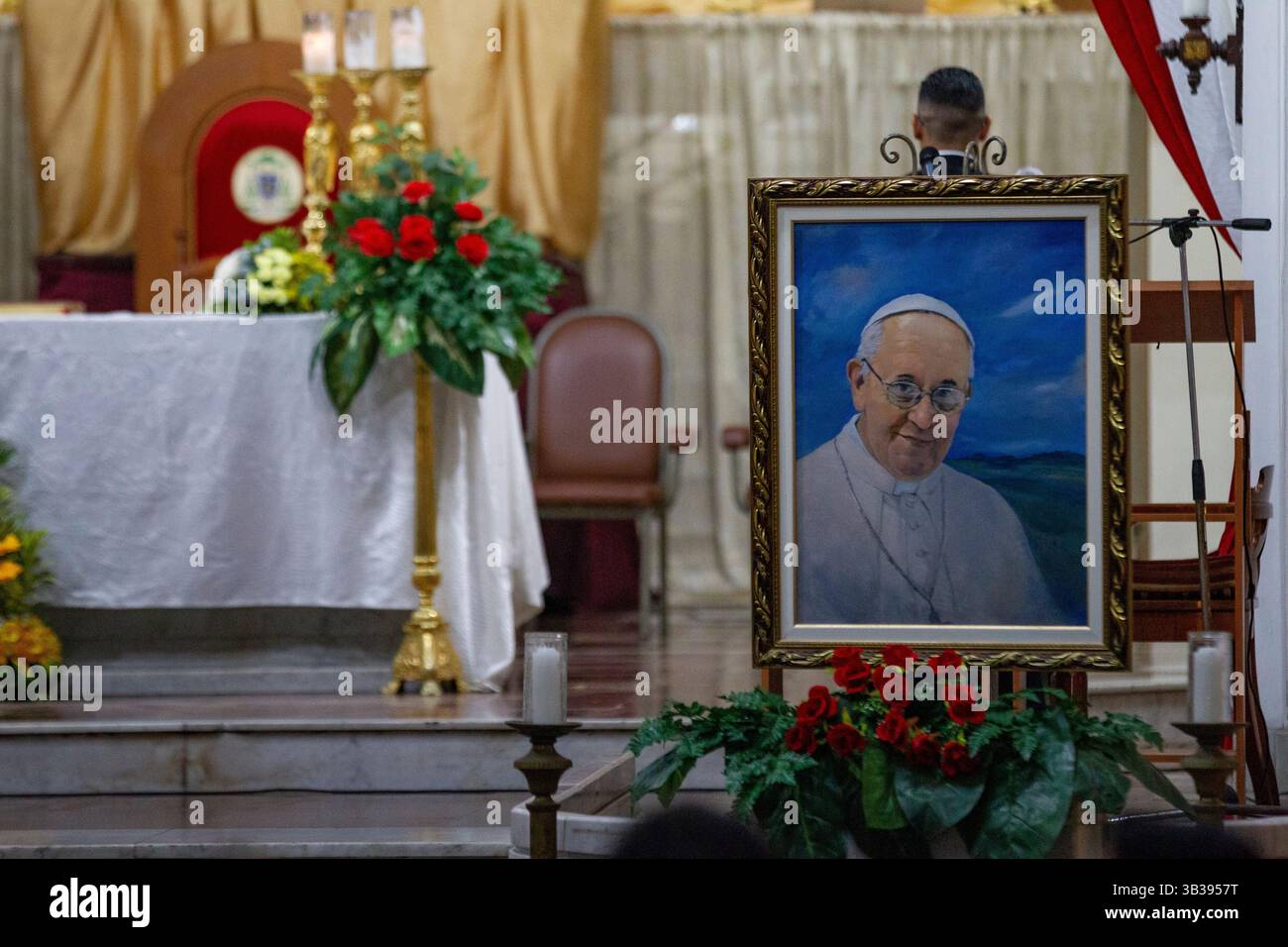Maracaibo,Venezuela. 28-04-2025.A Mass in memory of Pope Francis was ...