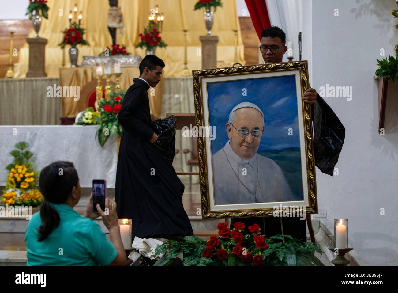 Maracaibo,Venezuela. 28-04-2025.A Mass in memory of Pope Francis was ...