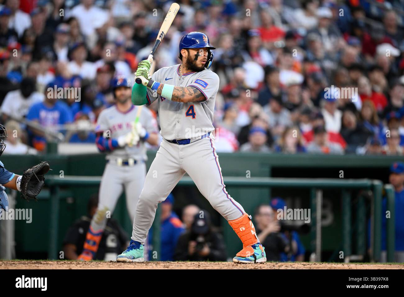 New York Mets' Francisco Alvarez in action during a baseball game ...