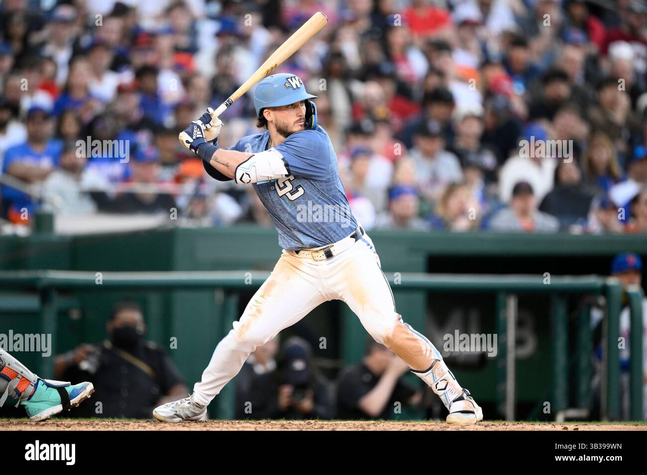 Washington Nationals' Dylan Crews in action during a baseball game ...