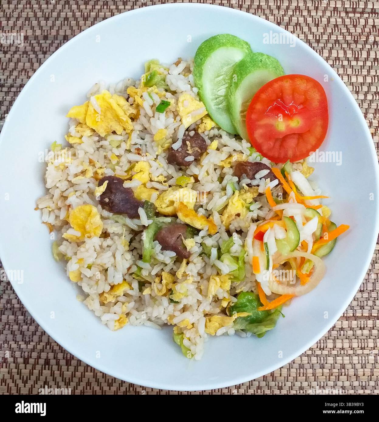 Nasi Goreng Sapi or Indonesian Beef Fried Rice Stock Photo - Alamy
