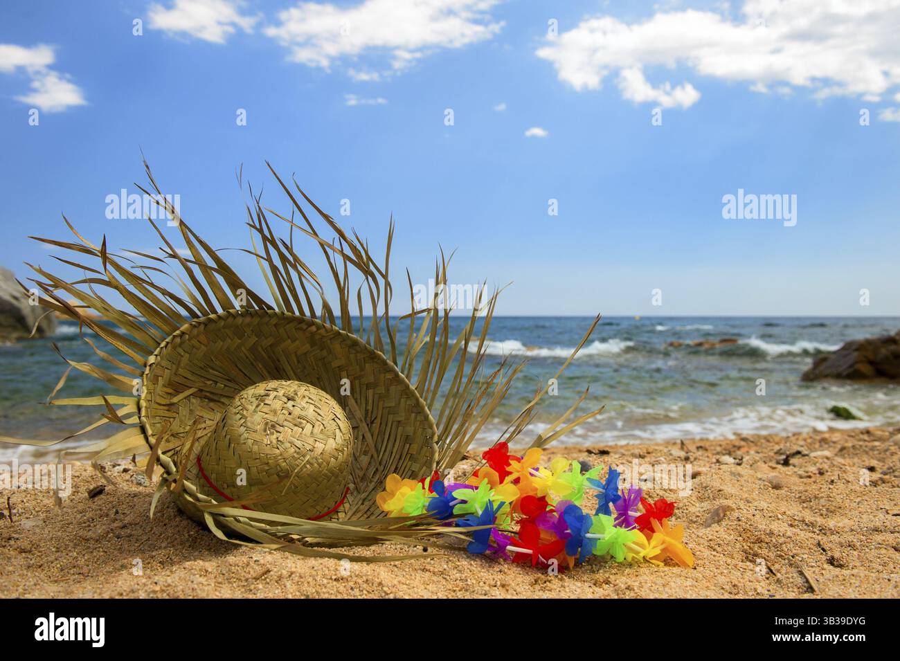 Coastal landscape straw hat hi-res stock photography and images - Alamy