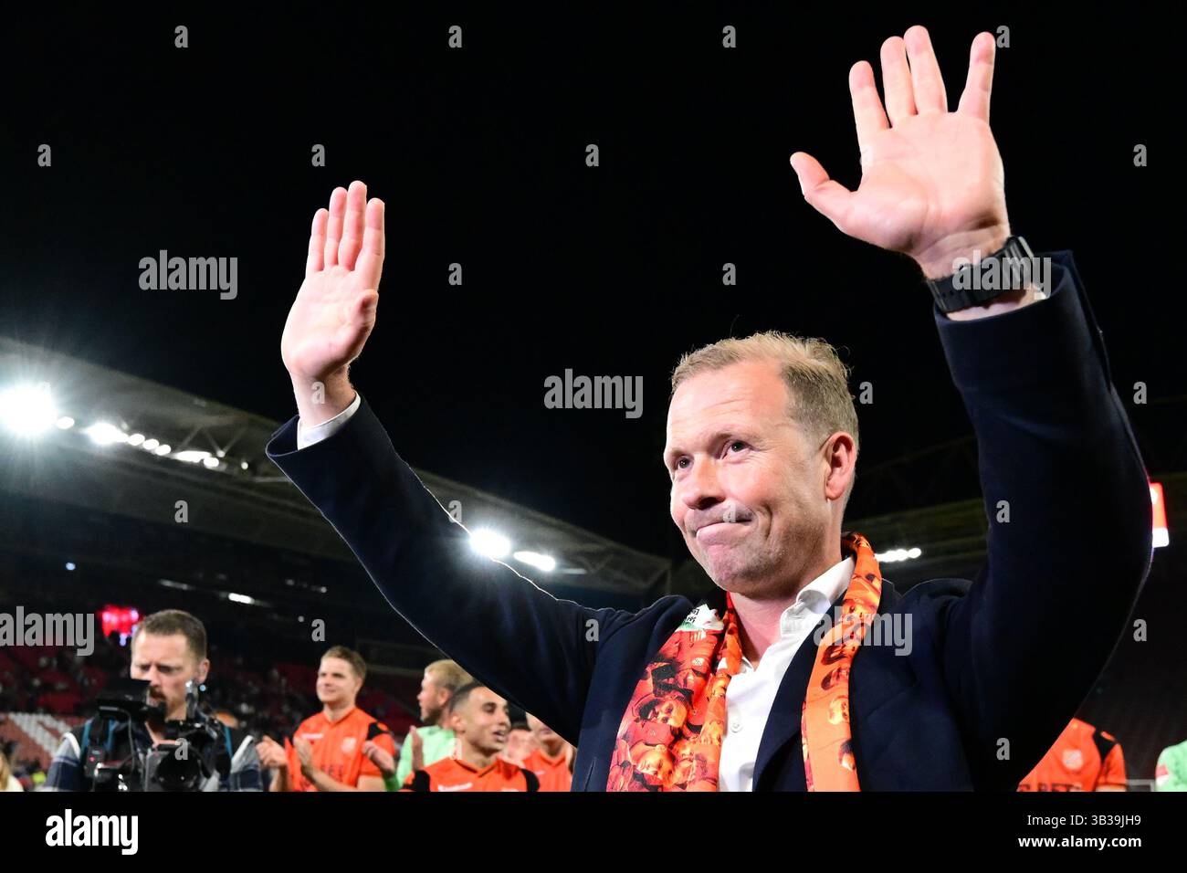 UTRECHT - FC Volendam coach Rick Kruys celebrates the championship ...