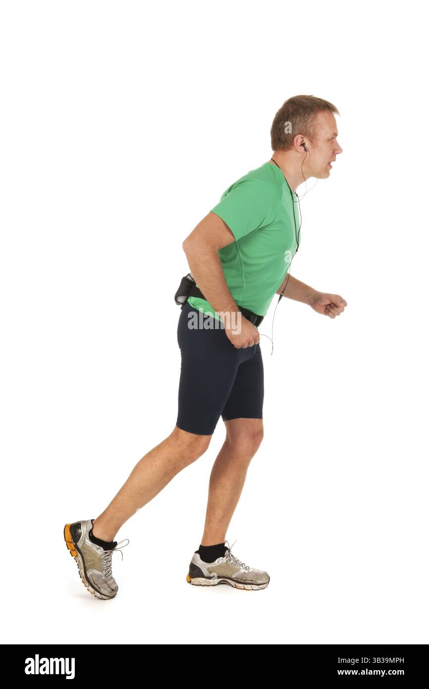 Adult runner is ready to go outdoor Stock Photo - Alamy