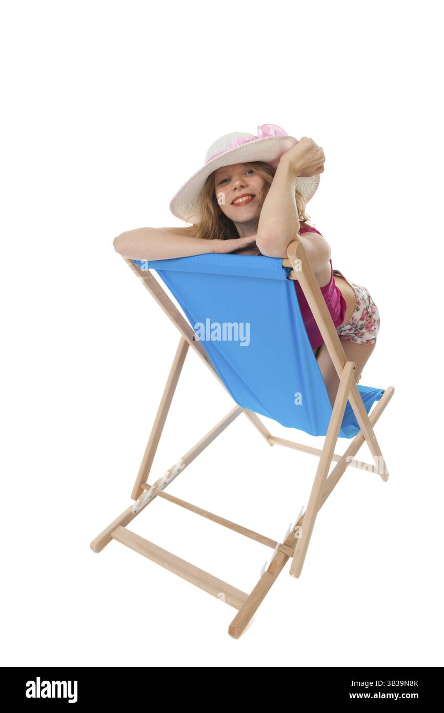 Sunbathing beach beach sunbathe Cut Out Stock Images & Pictures - Alamy