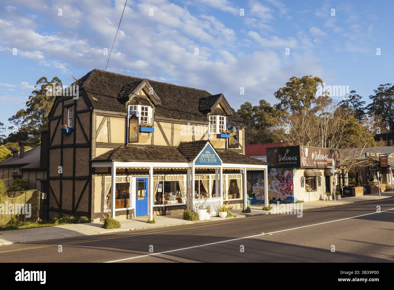 SASSAFRAS, AUSTRALIA - AUGUST 15 2024: The quaint tourist country town ...