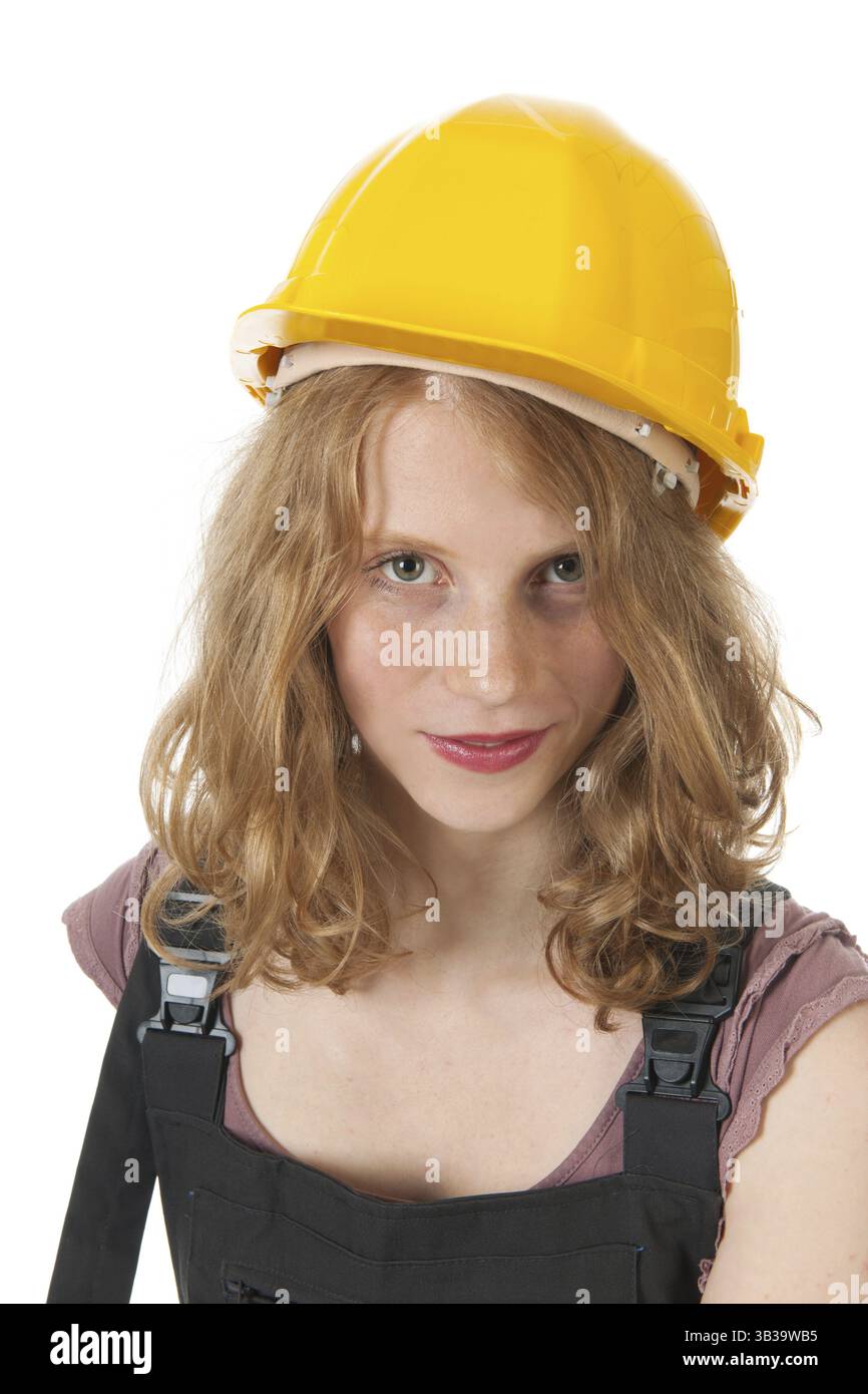Female builder looking camera hi-res stock photography and images - Alamy