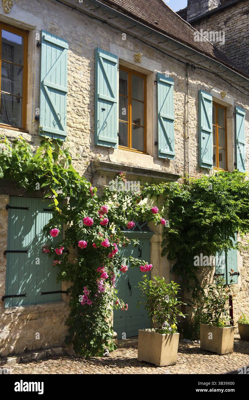 Typical french house roses hi-res stock photography and images - Alamy