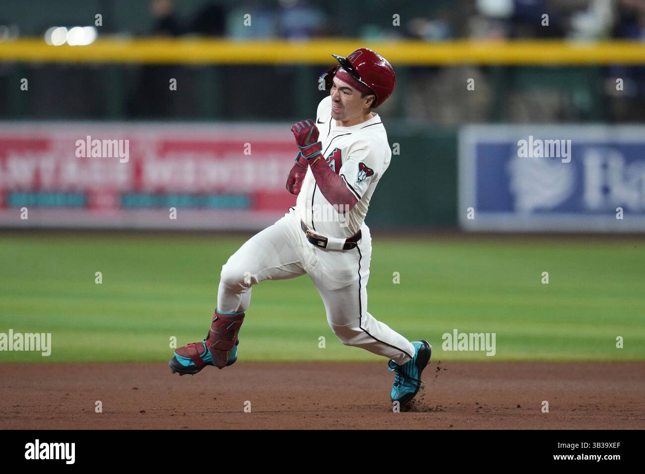 Arizona Diamondbacks' Corbin Carroll runs to third base with a triple ...