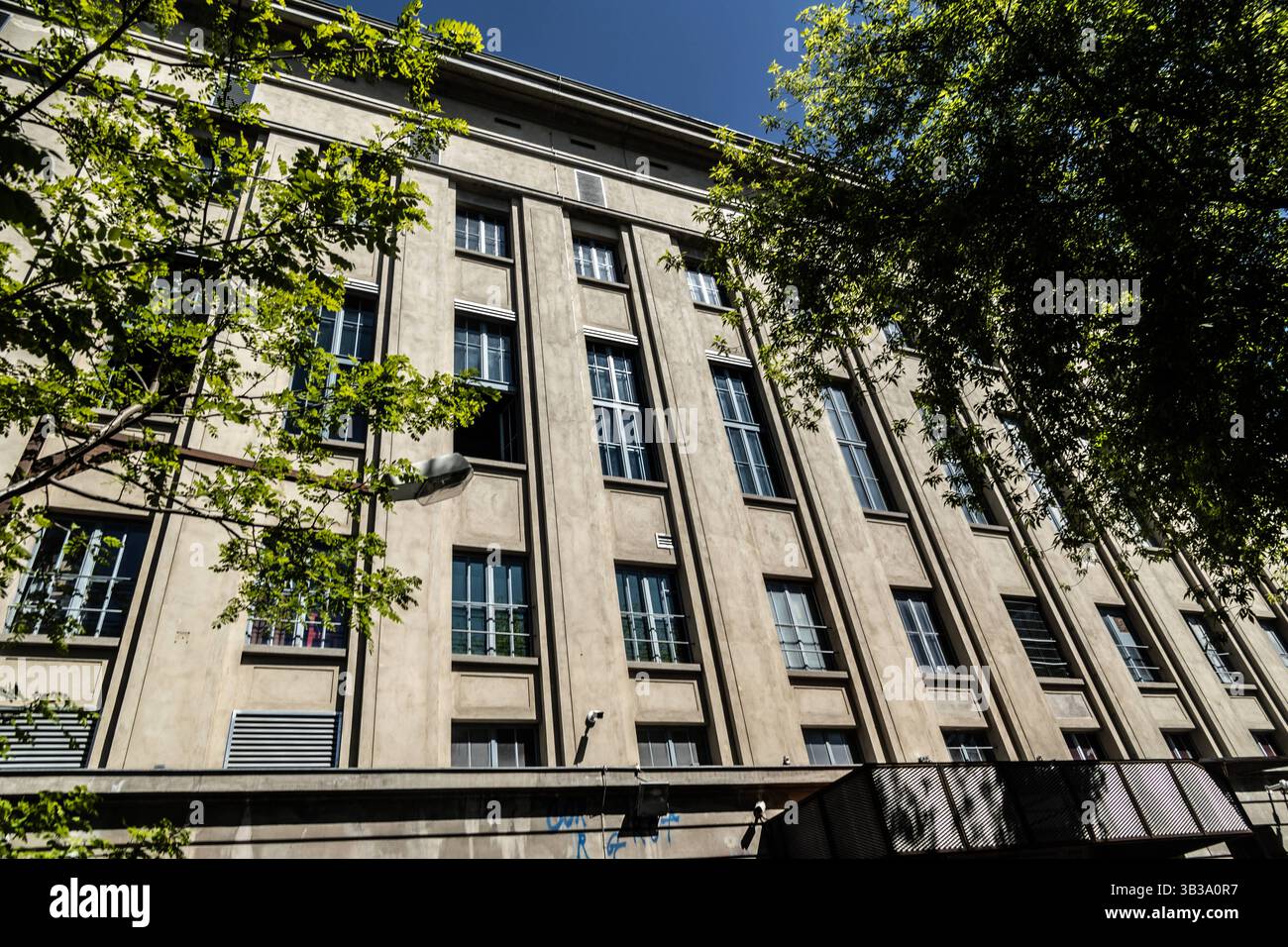 The building in which the Berghain techno club is located. Berghain is ...