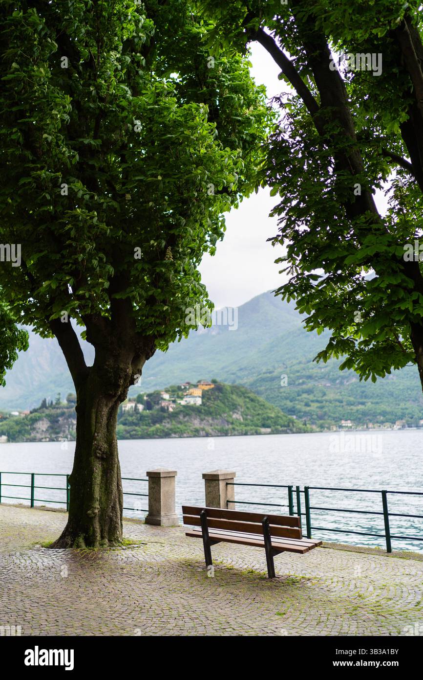 Scenic lakeside promenade benches hi-res stock photography and images ...