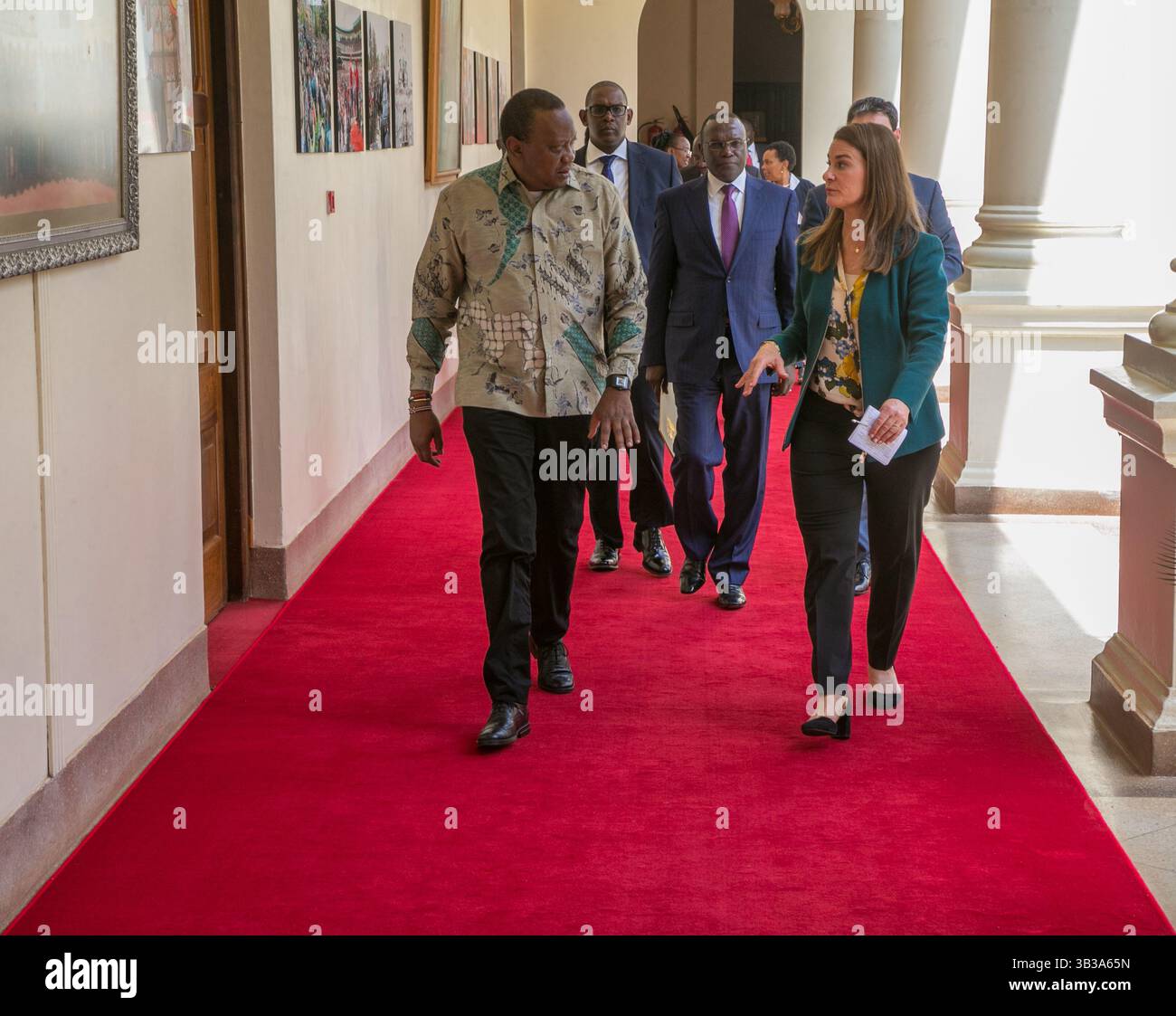 Jan 26, 2018 - Nairobi, Kenya - Kenyan President UHURU KENYATTA, left ...