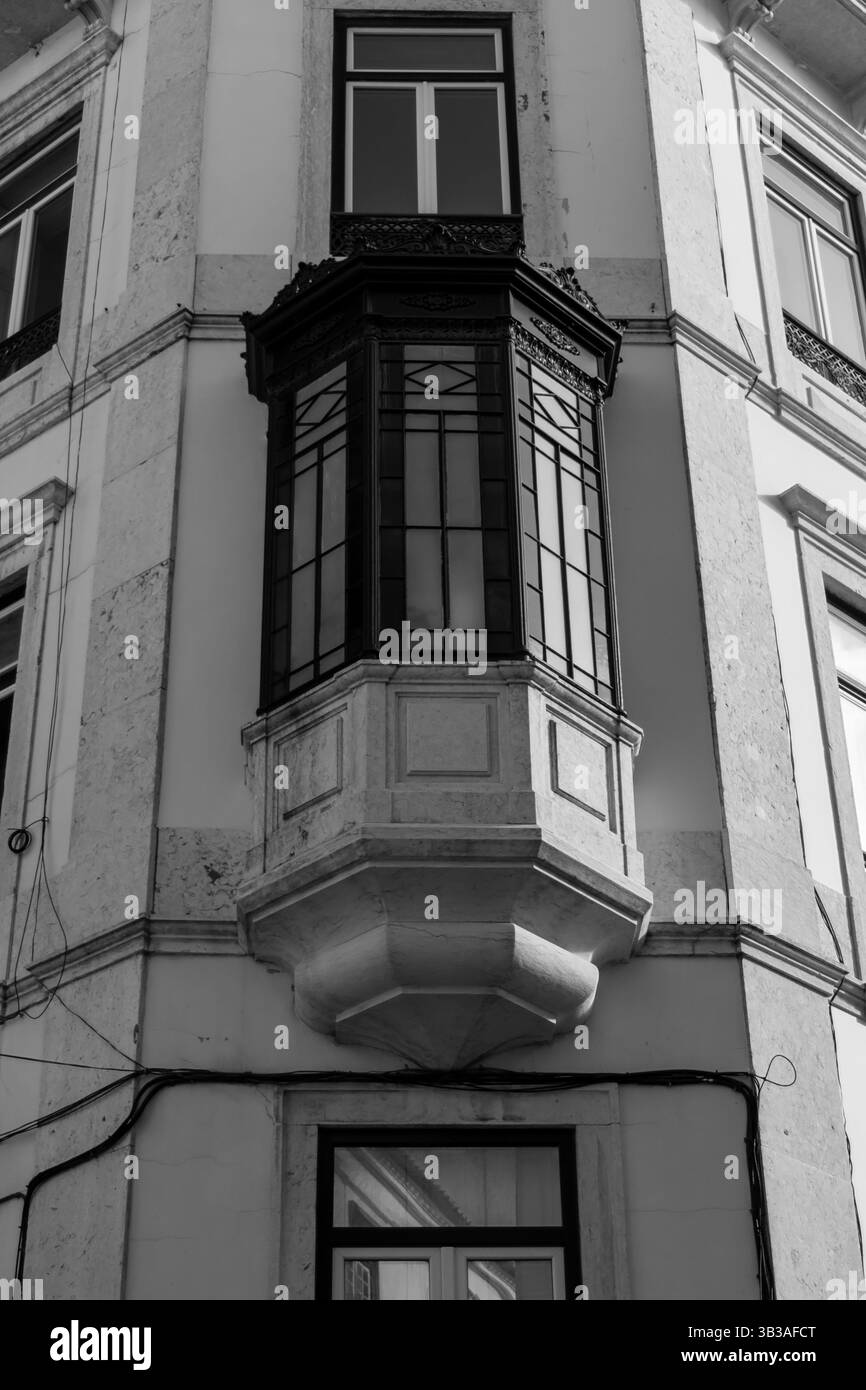 Street in lisbon portugal Black and White Stock Photos & Images - Alamy