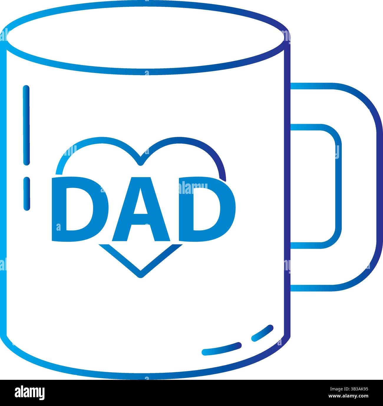 Mug coffee tea heart Stock Vector Images - Alamy