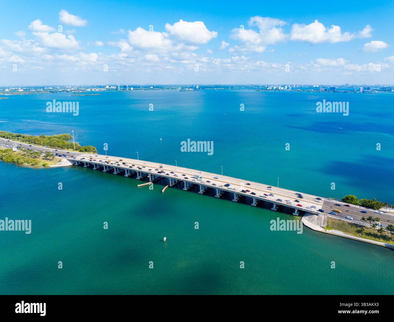 Aerial photo Julia Tuttle Causeway Miami Beach 2025 Stock Photo - Alamy