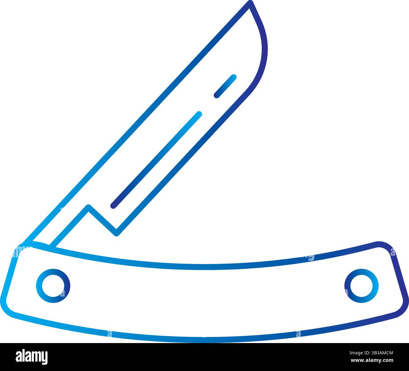 Folding knife icon outline Stock Vector Images - Alamy