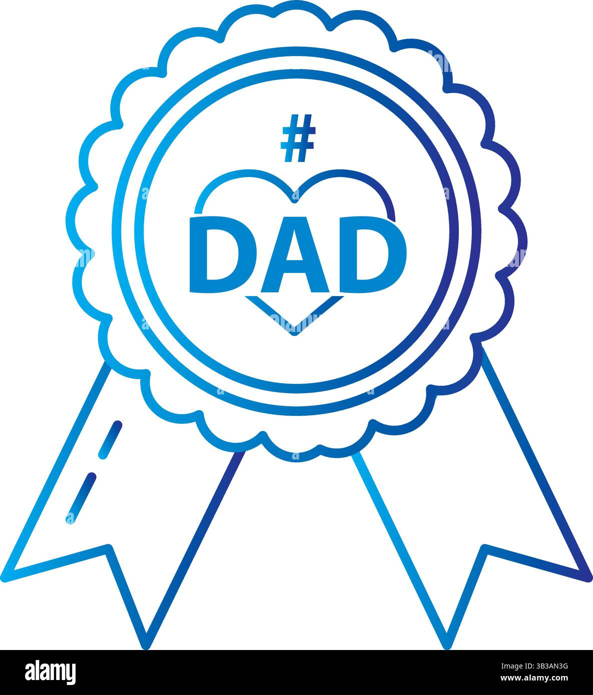 Number one dad award badge. Vector illustration Stock Vector Image ...