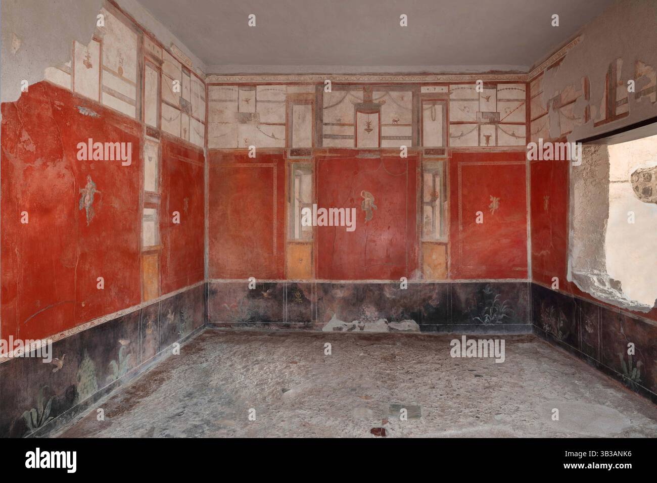 February 2, 2016 - Pompeii, Italy - Large room adjoining the service ...