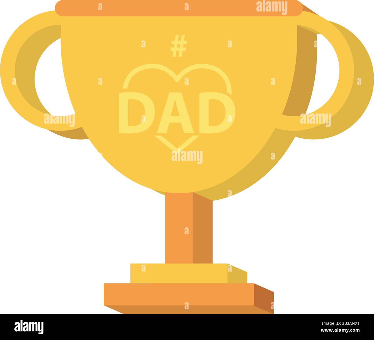 Trophy cup best dad. Vector illustration Stock Vector Image & Art - Alamy