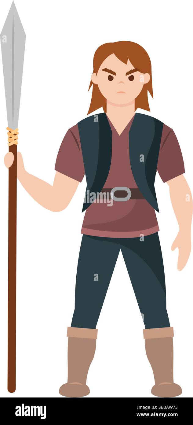 Viking warrior character. Vector illustration Stock Vector Image & Art ...
