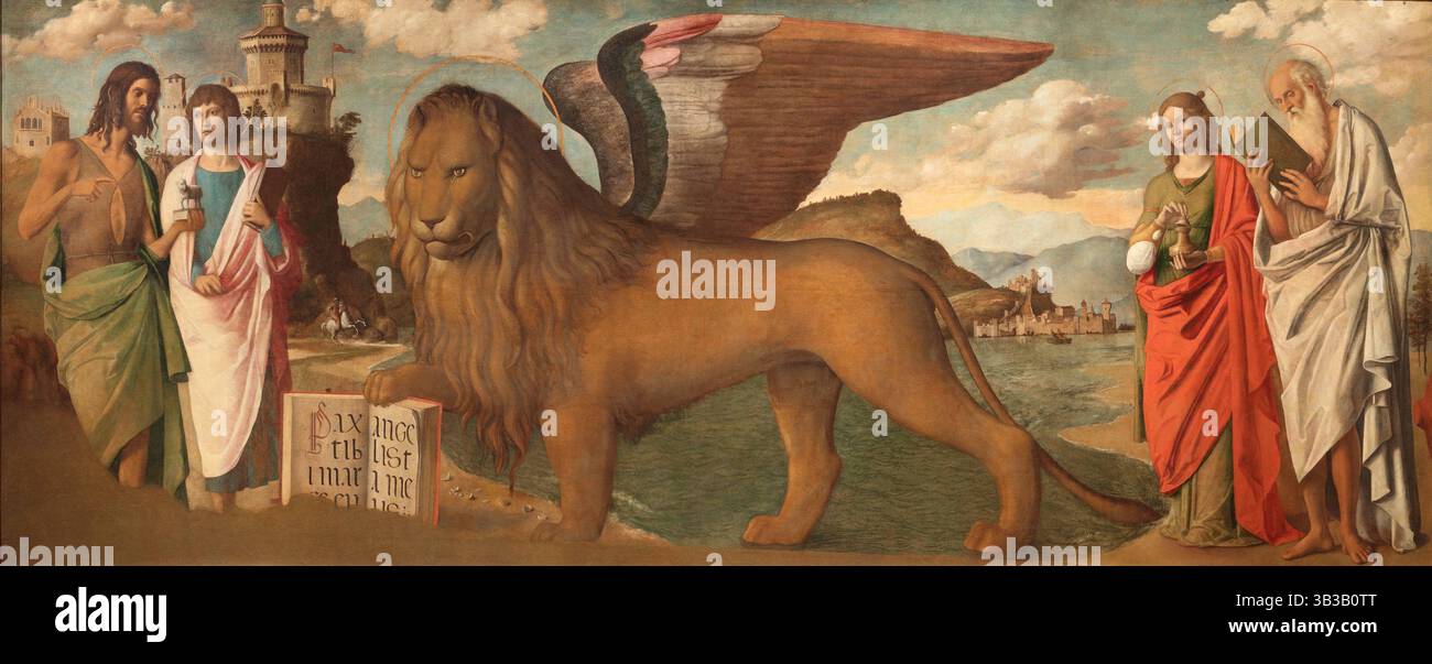 March 1, 2016 - Venice, Italy - Il Leone de San Marco, or The Lion of ...