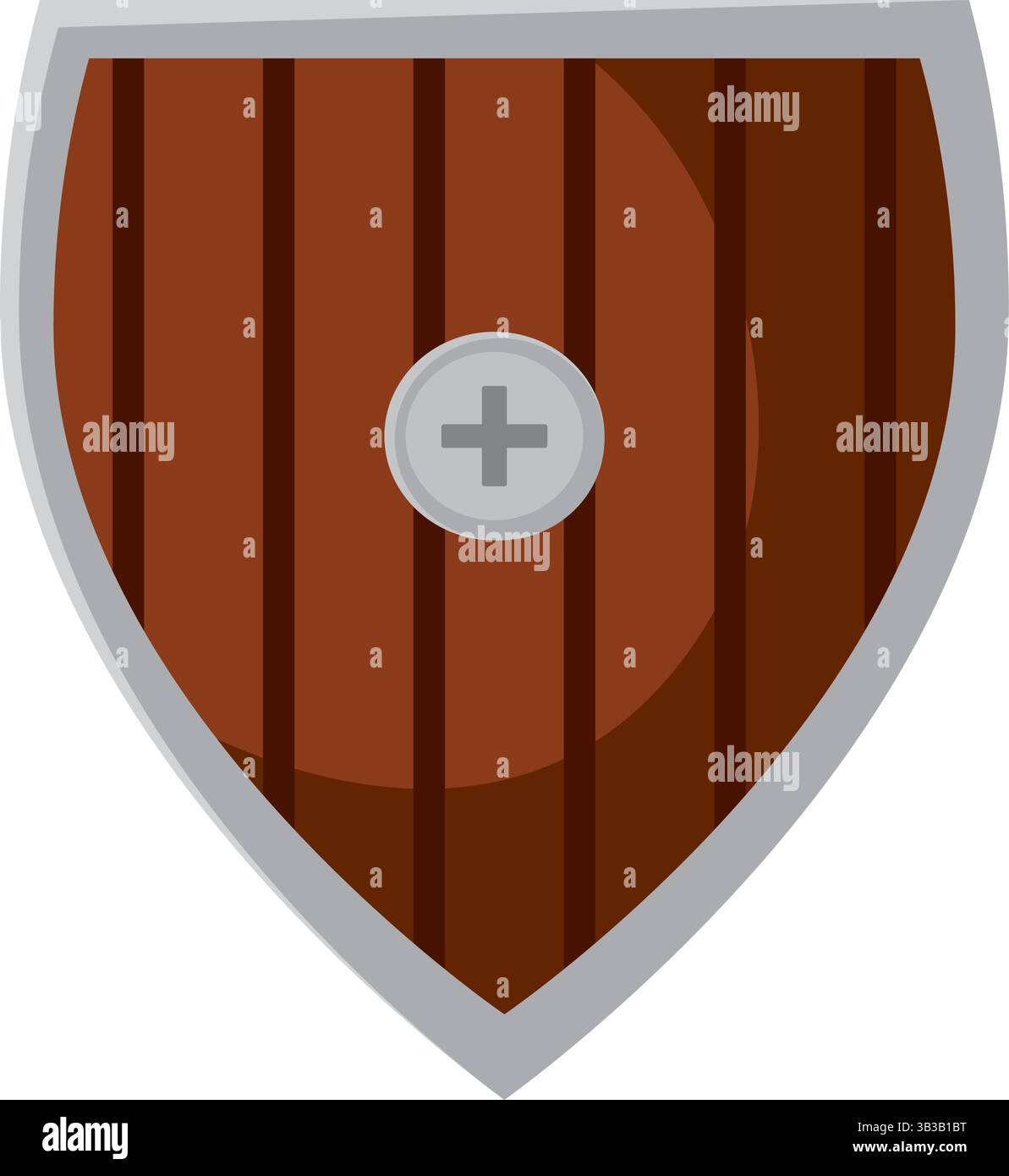Medieval wooden shield. Vector illustration Stock Vector Image & Art ...