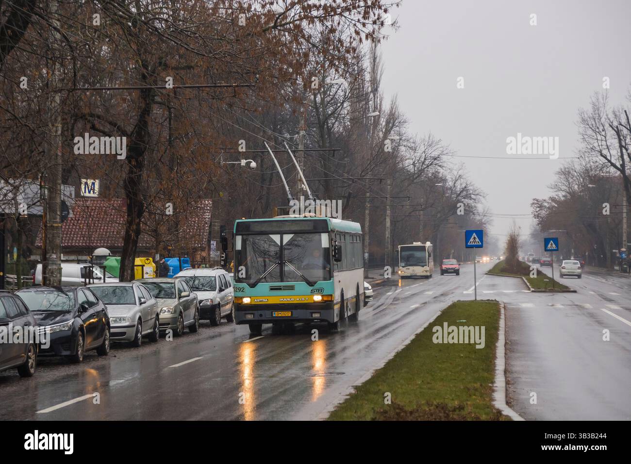 12/2021 Public transport in Romania Stock Photo - Alamy