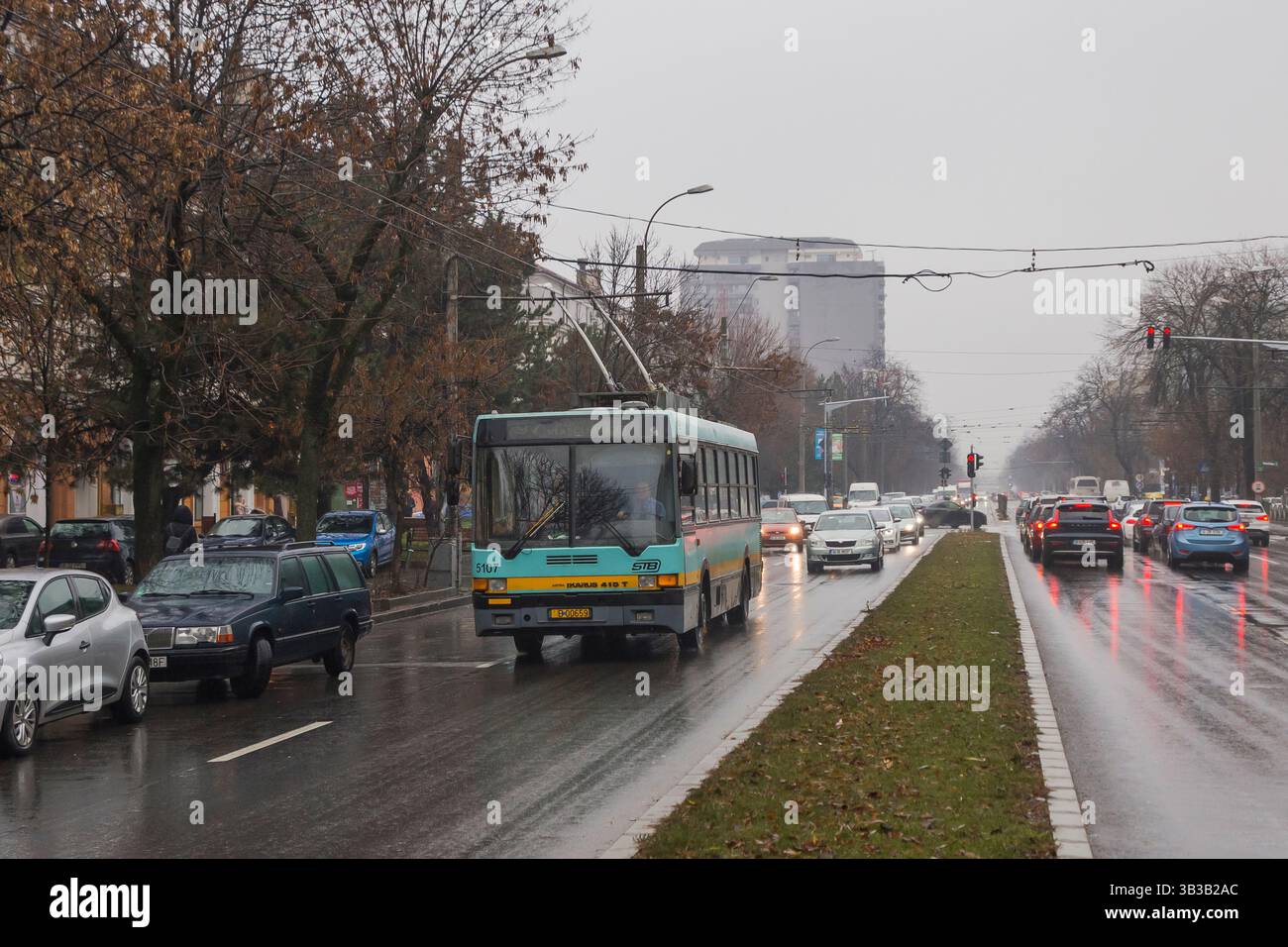 12/2021 Public transport in Romania Stock Photo - Alamy