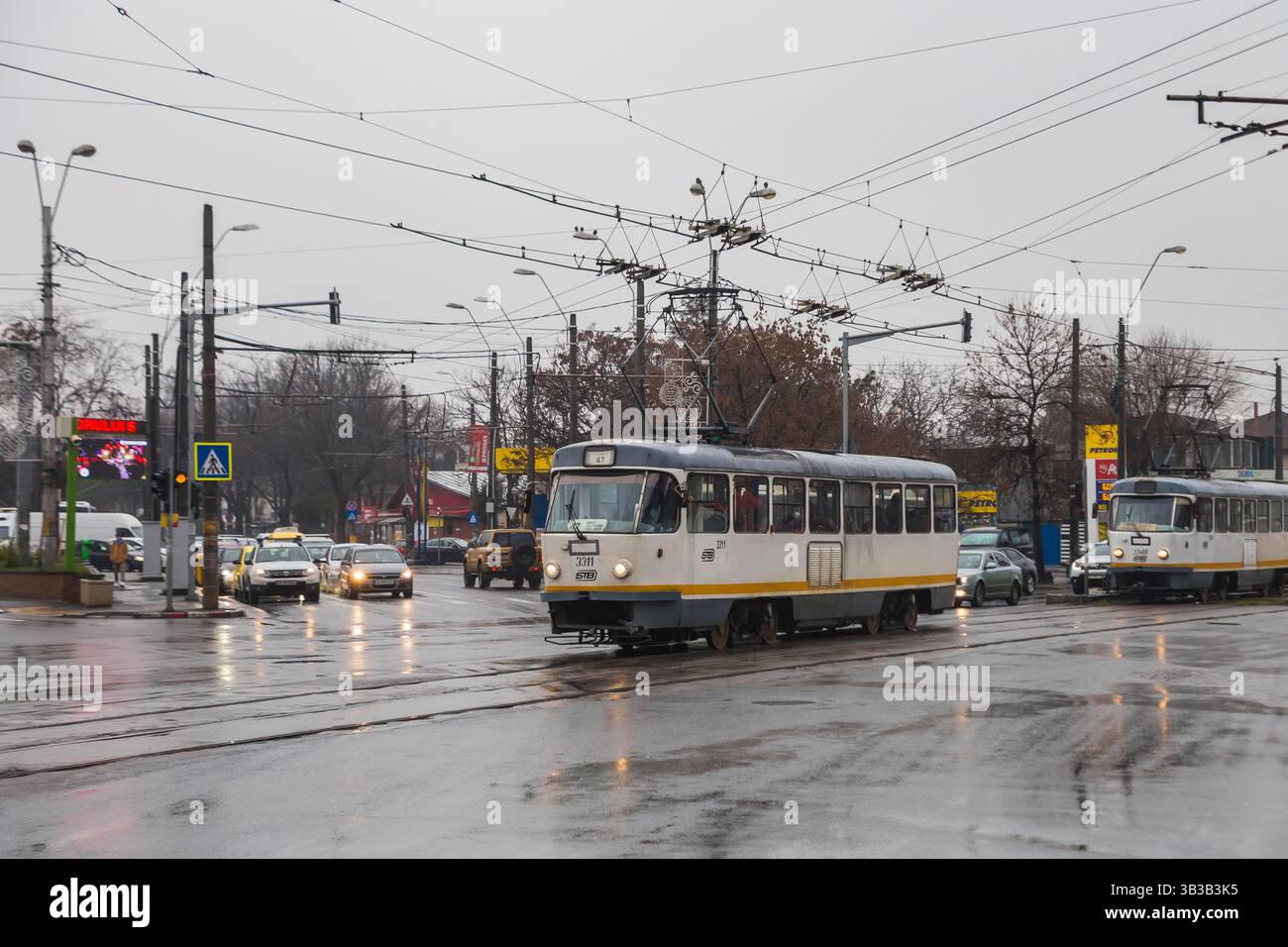 12/2021 Public transport in Romania Stock Photo - Alamy