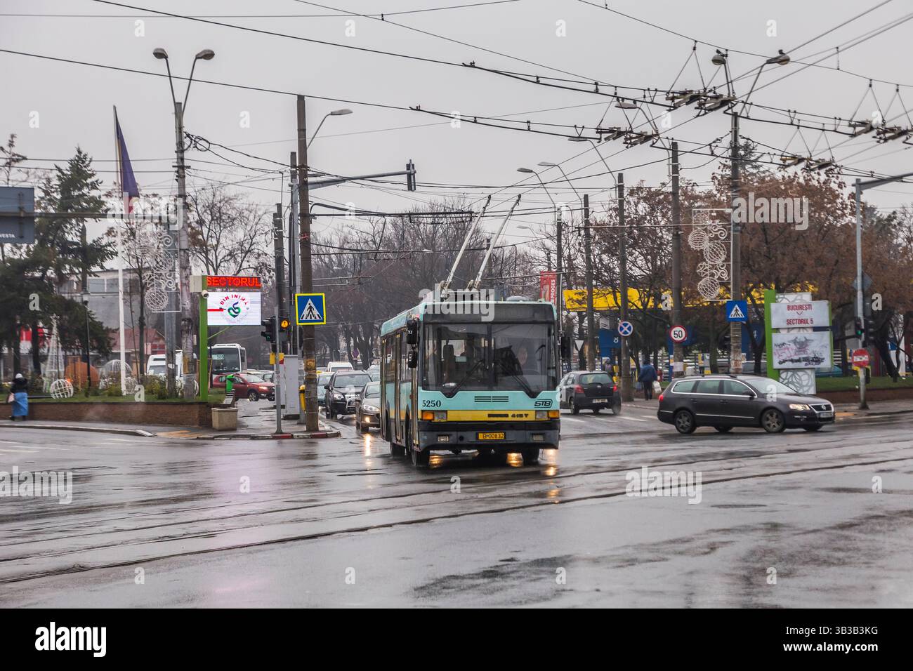 12/2021 Public transport in Romania Stock Photo - Alamy