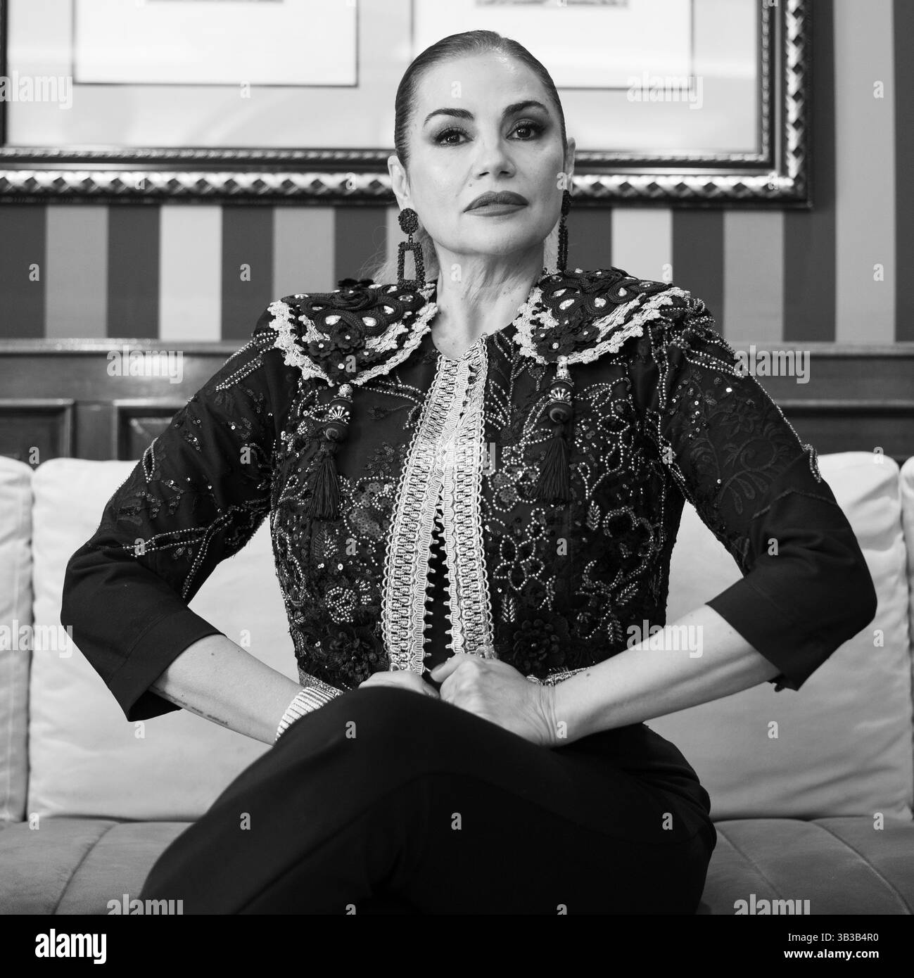 Spanish singer Sylvia Pantoja poses for a portrait session during the ...