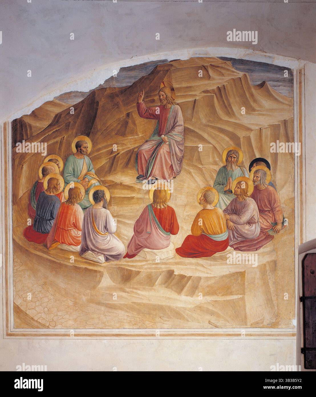 The Sermon on the Mount, by Guido di Pietro (Piero) known as Beato ...