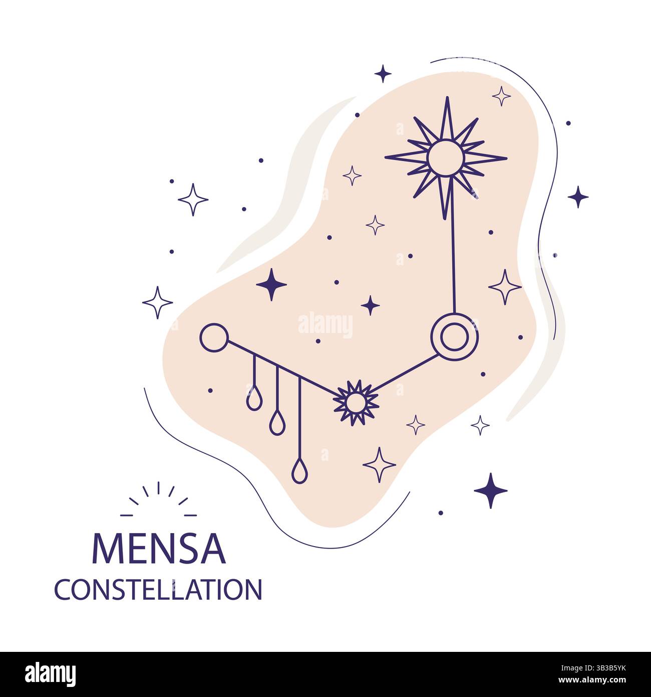 Astronomy chart on table Stock Vector Images - Alamy