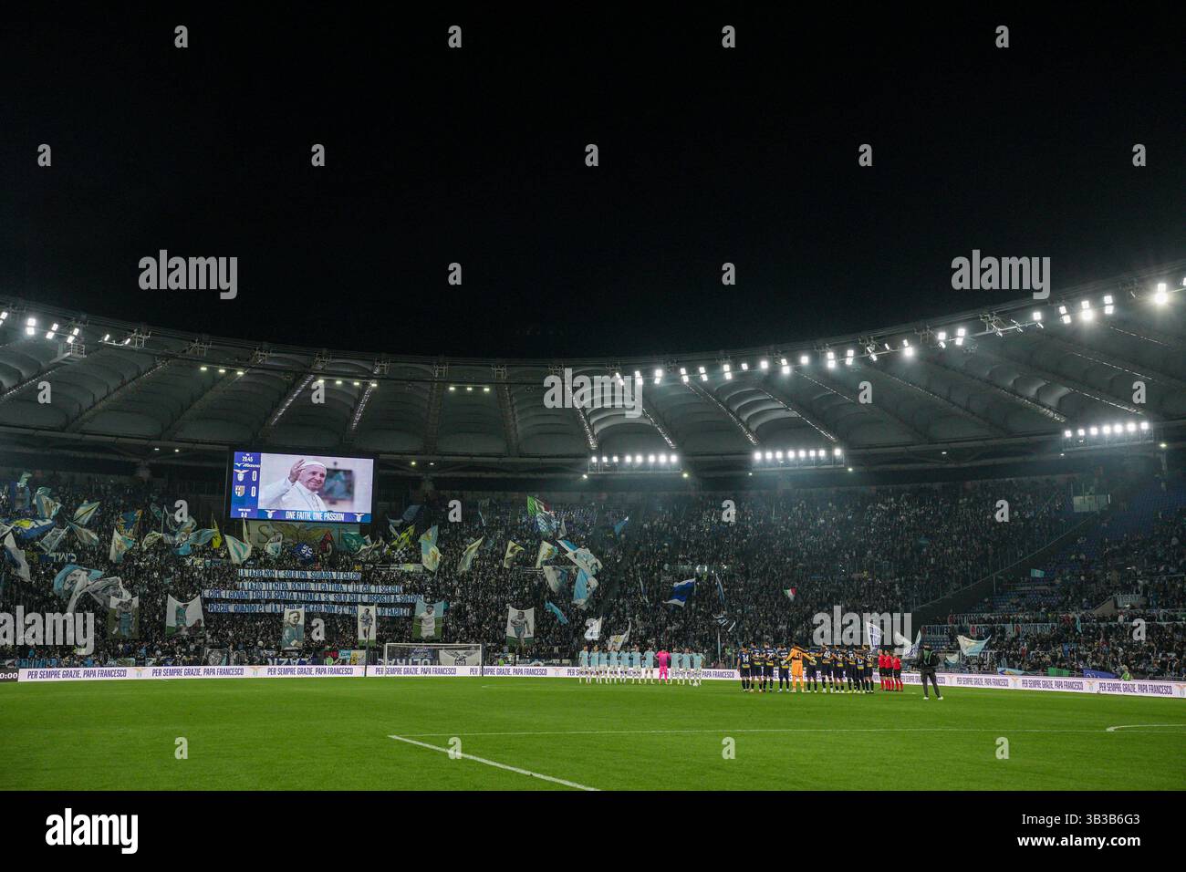 Rome, Italy. 29th Apr, 2025. SS Lazio team and Parma Calcio team ...