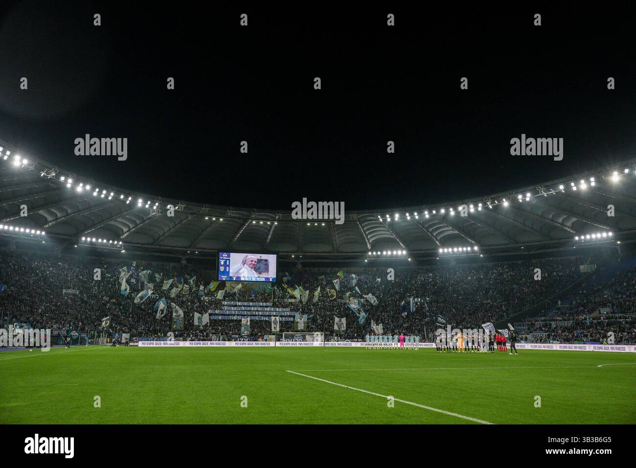 Rome, Italy. 29th Apr, 2025. SS Lazio team and Parma Calcio team ...