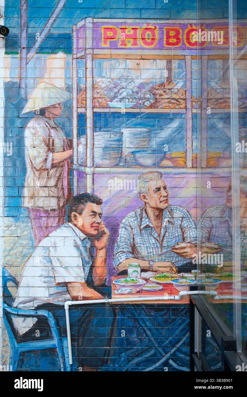 Mural for popular Lunch Lady restaurant along Commercial Drive in ...