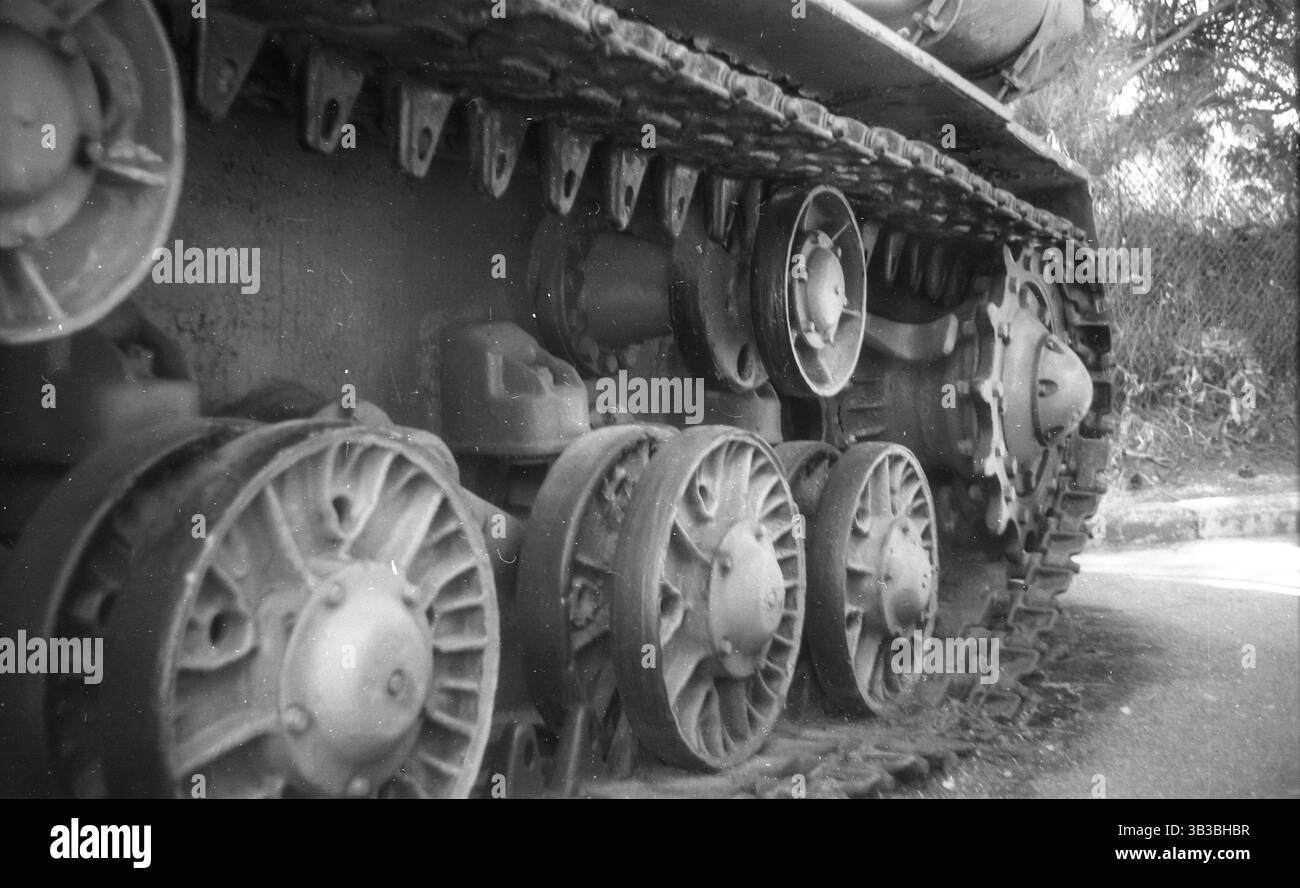 Soviet tank in the open-air museum. Monument to Soviet technology of ...