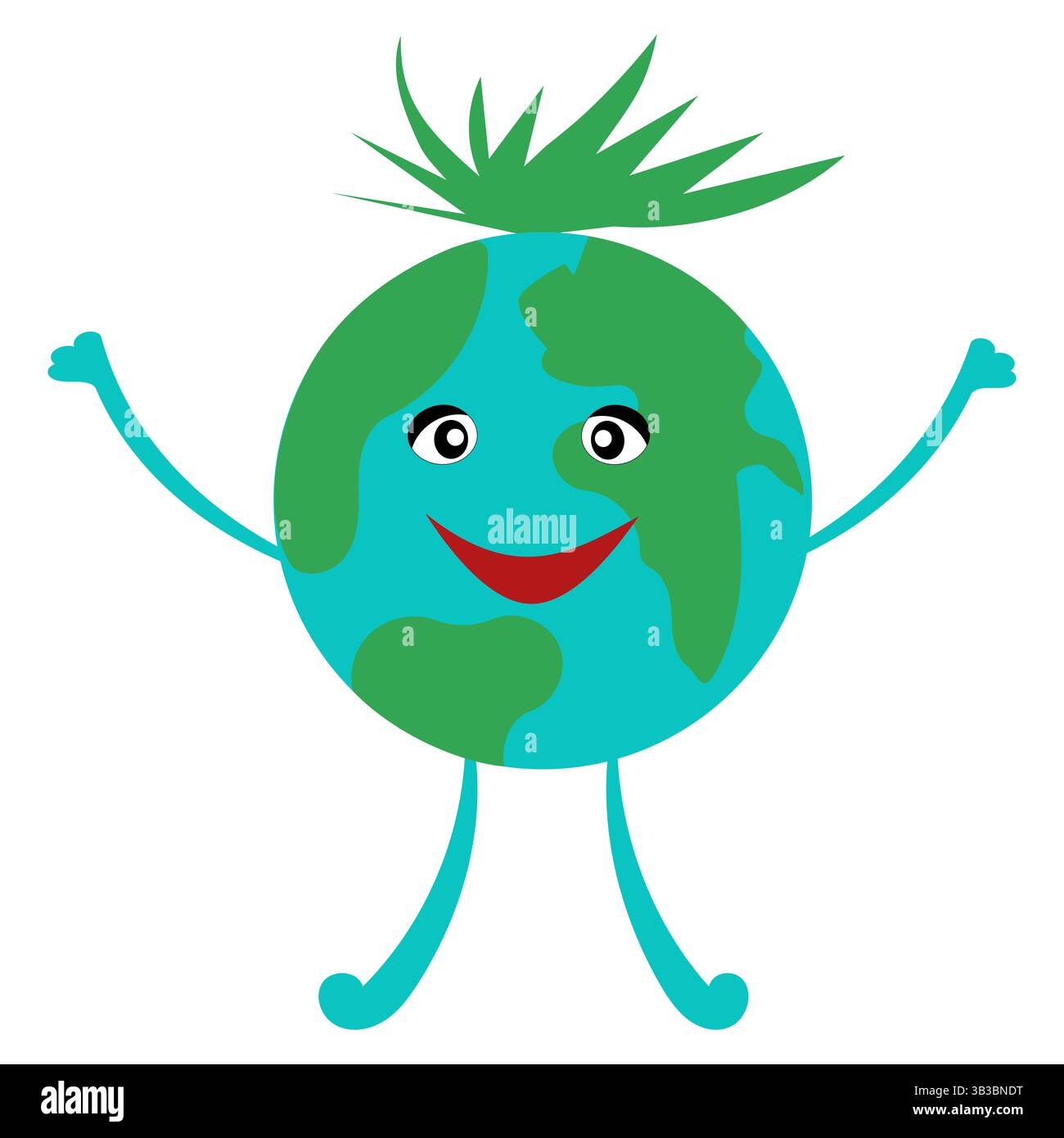 Planet earth character ecology animation hi-res stock photography and ...