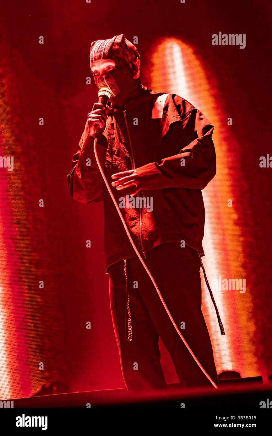 Milan, Italy. 28th Apr, 2025. The American duo TWENTY ONE PILOTS ...