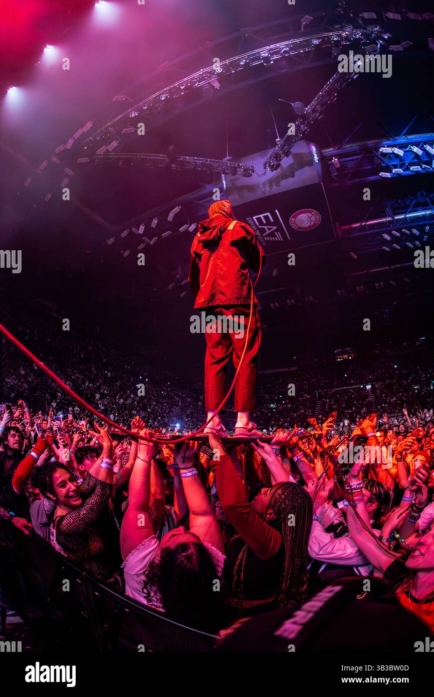 Milan, Italy. 28th Apr, 2025. The American duo TWENTY ONE PILOTS ...